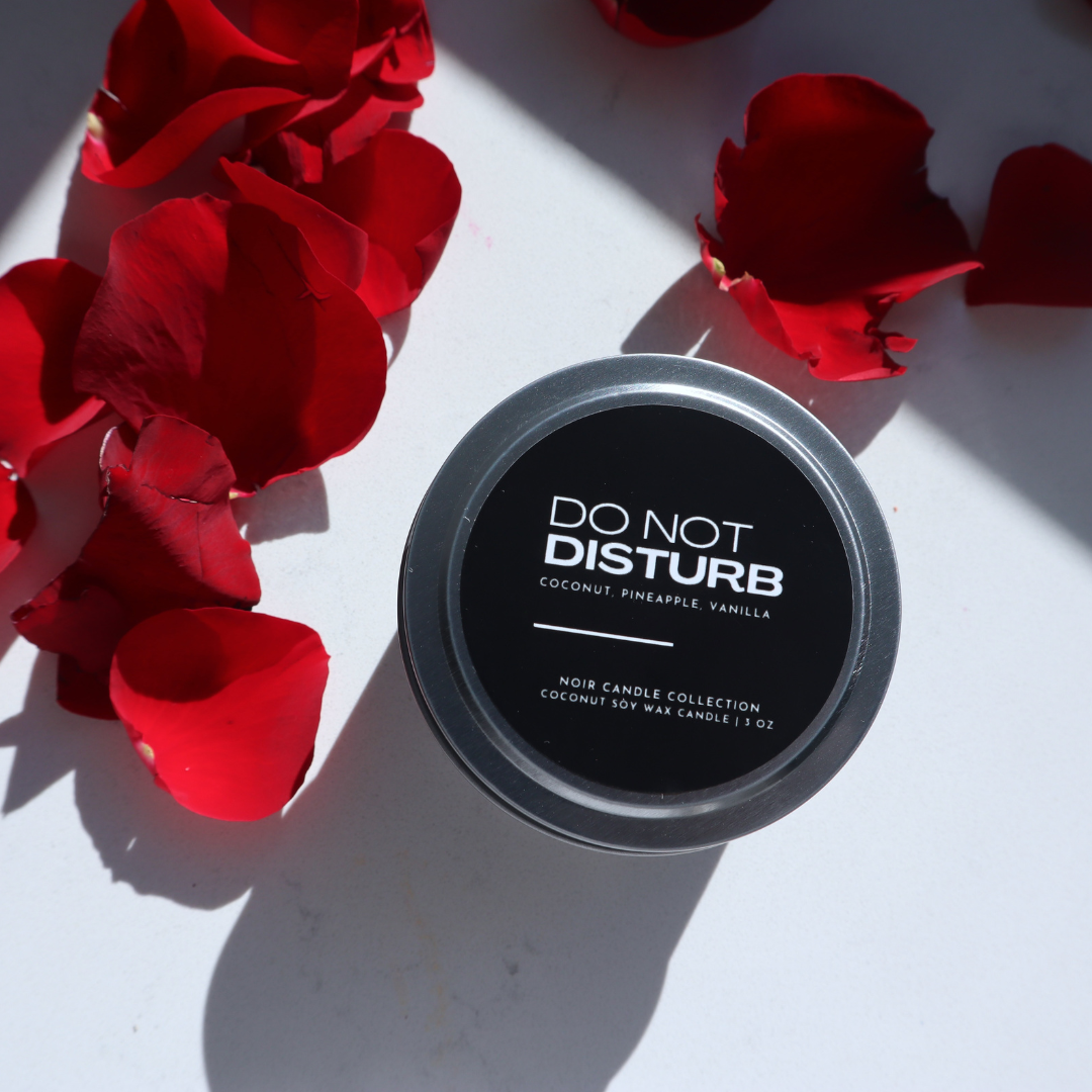 Do Not Disturb – Luxury Coconut Soy Candle – Noir Candle Collection